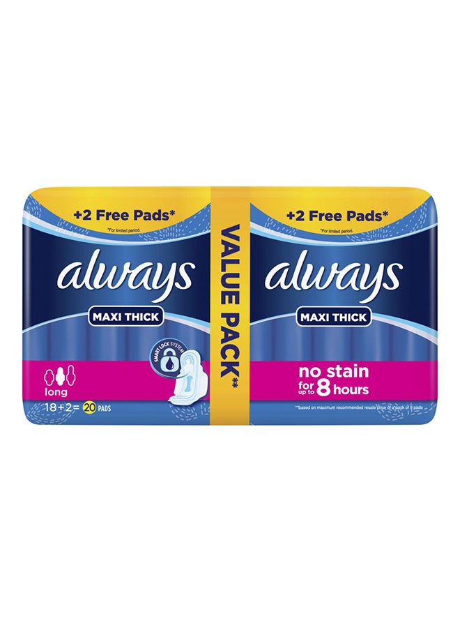 Always 20-Piece Maxi Thick Sanitary Pads White 312grams | Best Price ...