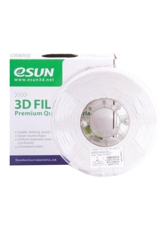 eSUN 3D Printing PLA Filament White/Clear | Best Price KSA | Riyadh, Jeddah