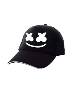 Generic DJ Marshmello Pattern Cap Black UAE | Dubai, Abu Dhabi