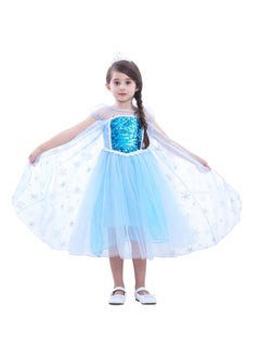 Generic Frozen Princess Sequinsed Dress Blue | Best Price UAE | Dubai ...