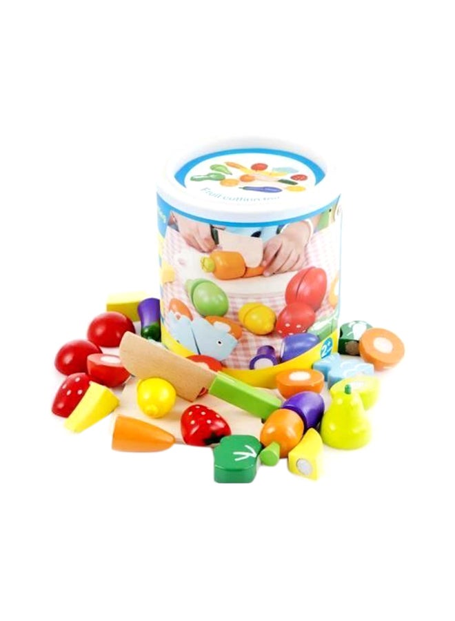 Lucky Cutting Fruits & Vegetables Wooden Kitchen Toy | Best Price UAE ...