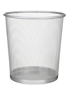 Generic Metal Mesh Waste Bin Silver 12.3X13.1X12.4inch KSA | Riyadh, Jeddah