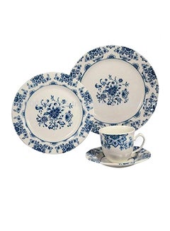 Claytan 16-Piece Delft Floral Dinner Set Multicolour 31x33x28cm UAE ...