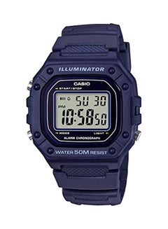 CASIO Men's Water Resistant Digital Watch W-218H-2AVDF - 43 mm - Blue ...
