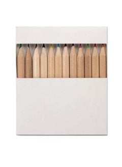 Generic 12-Piece Coloured Pencils With 10 Colouring Cards Multicolour ...