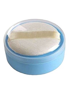 ASTRQLE Talcum Powder Case With Fluff Puff Blue/White | Yellow Friday Sale