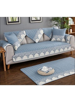 Generic Modern Style Soft Lacy Sofa Slipcover Blue/White UAE | Dubai ...