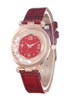 Generic Women's Leather Round Analog Watch 6074 KSA | Riyadh, Jeddah