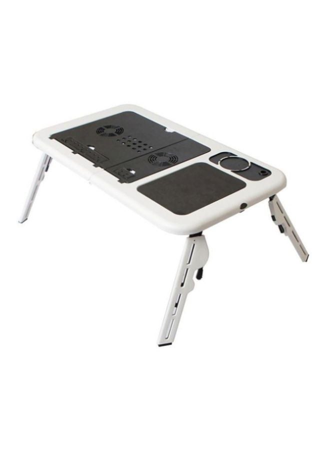 E-Table Portable Laptop Table With Cooling Fan Black/White | Best Price ...