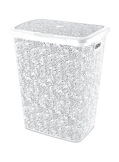 Hobby Life Lace Design Laundry Hamper Basket Soft White 57L UAE | Dubai ...