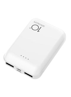 Zentality 10000.0 mAh Mini Power Bank White | Best Price KSA | Riyadh ...