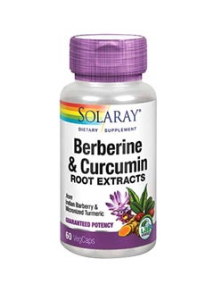 Solaray Berberine And Curcumin Root Extract Dietary Supplement 600mg ...