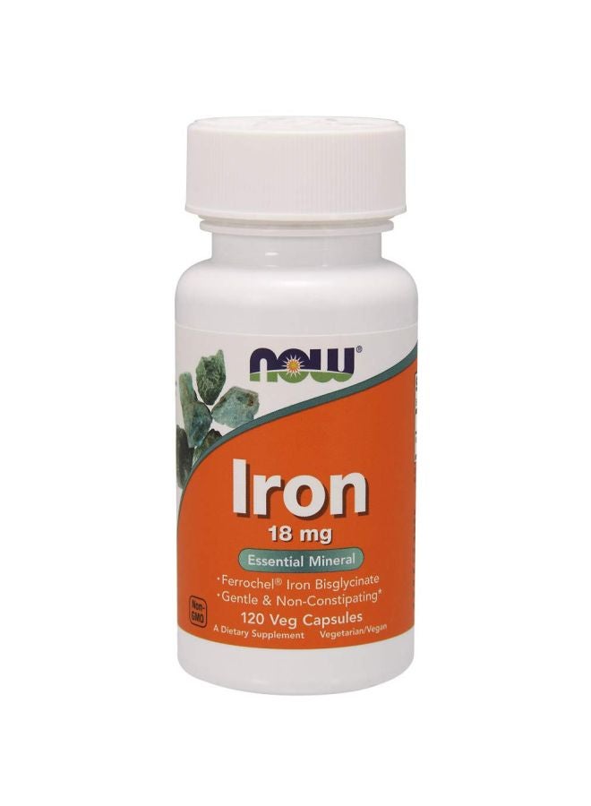 Now Foods Iron 18mg - 120 Capsules | Best Price UAE | Dubai, Abu Dhabi