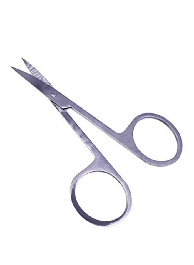 Generic Curved And Rounded Professional Facial Hair Scissor Silver ...