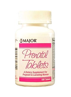 Major Pharmaceuticals Prenatal Tablets 100 mcg - 100 Tablets | Best ...