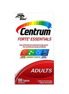 Centrum Forte Essentials Complete Multivitamin And Mineral Supplement ...