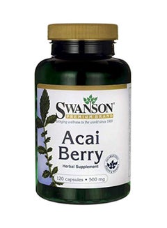 SWANSON Acai Berry Herbal Supplement 500mg - 120 Capsules KSA | Riyadh ...