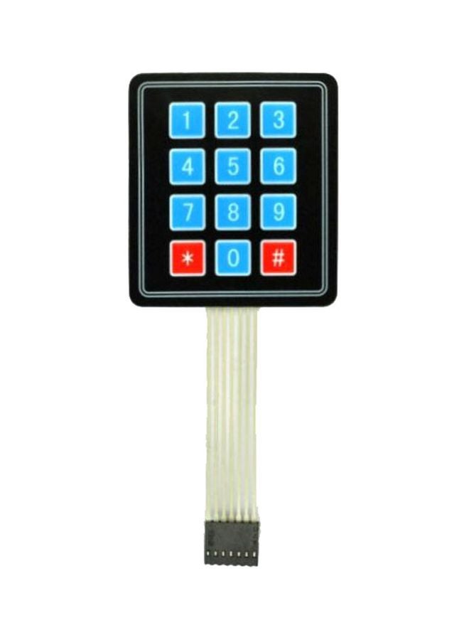 Arduino 4x3 Matrix Membrane Keypad Black/Blue/Silver | Best Price KSA ...