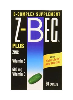 Z-Bec 2-Piece B Complex Supplement - 60 Caplets KSA | Riyadh, Jeddah