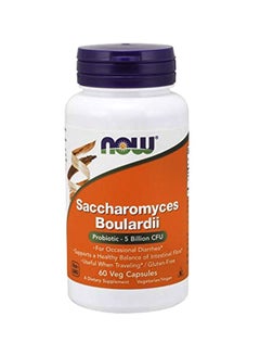 Now Foods Saccharomyces Boulardii Probiotic Dietary Supplement - 60 Veg ...