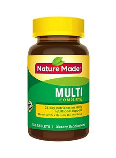 Nature Made Multivitamin Complete Tablets With Vitamin D3 And Iron ...