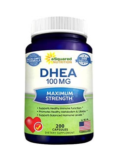 aSquared Nutrition DHEA Dietary Supplement 100mg - 200 Capsules UAE ...