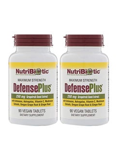 Nutribiotic Pack Of 2 DefensePlus Dietary Supplement - 90 Vegan Tablets ...