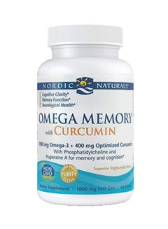 NORDIC NATURALS Omega Memory Curcumin Dietary Supplement 1000 mg - 60 ...