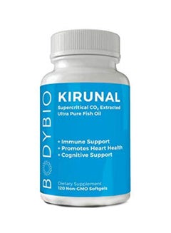BodyBio Kirunal Fish Oil 500mg - 120 Softgels KSA | Riyadh, Jeddah