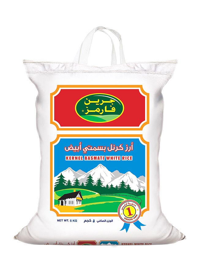 Green Farms Kernel Basmati White Rice 5kg | Best Price KSA | Riyadh, Jeddah