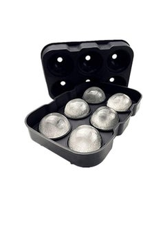 Lucky Shop1234 6-Piece Silicone Ice Cube Tray Black KSA | Riyadh, Jeddah