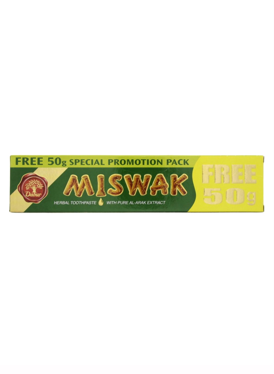 Dabur Miswak Herbal Toothpaste With Pure Al-Arak Extract 120grams ...
