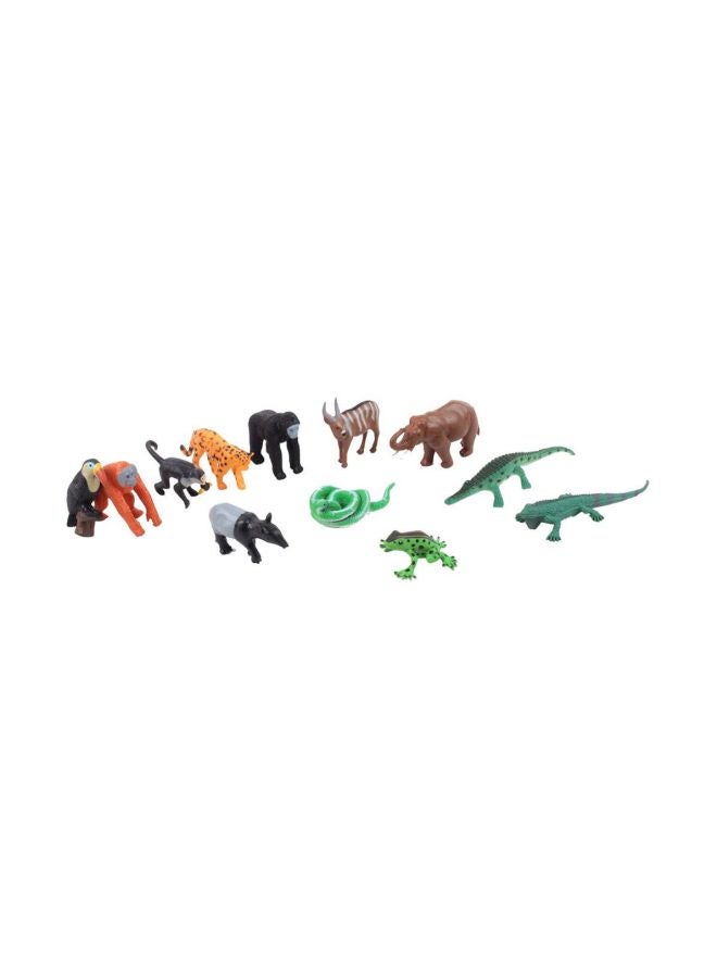 Wild Republic 12-Piece Rainforest Nature Tube Animal Figure 12755 ...