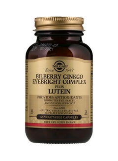 Solgar Bilberry Ginkgo Eyebright Complex Plus Lutein Dietary Supplement ...