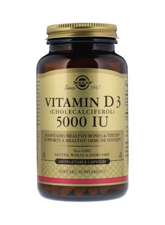 Solgar Vitamin D3 Dietary Supplement 125 Mcg - 240 Capsules UAE | Dubai ...