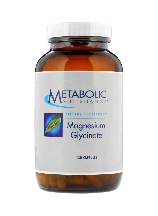 Metabolic Maintenance Magnesium Glycinate Dietary Supplement - 180 ...