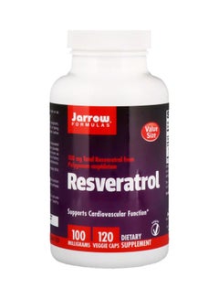 jarrow formulas Resveratrol Dietary Supplement 100mg - 120 Veggie ...