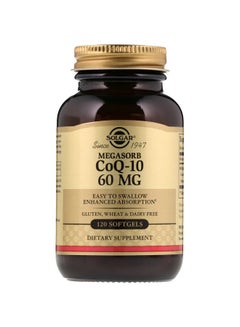Solgar Megasorb CoQ-10 60mg Dietary Supplement - 120 Softgels UAE ...