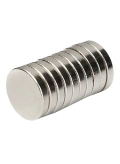 Generic 10-Piece Supers Strong Neodymium Magnets Set Silver 10 x 2mm ...
