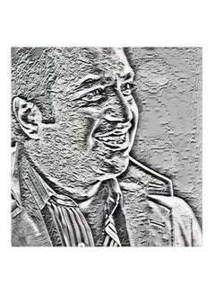 Atiq Rashed Al-Majed MDF Wall Art Grey/Black UAE | Dubai, Abu Dhabi