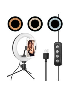 Generic 10W Dimmable 2700-5500K Color Temperature LED Ring Light Black ...