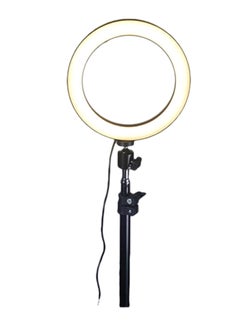Generic USB Interface Dimmable LED Round Photography Light Black/White ...