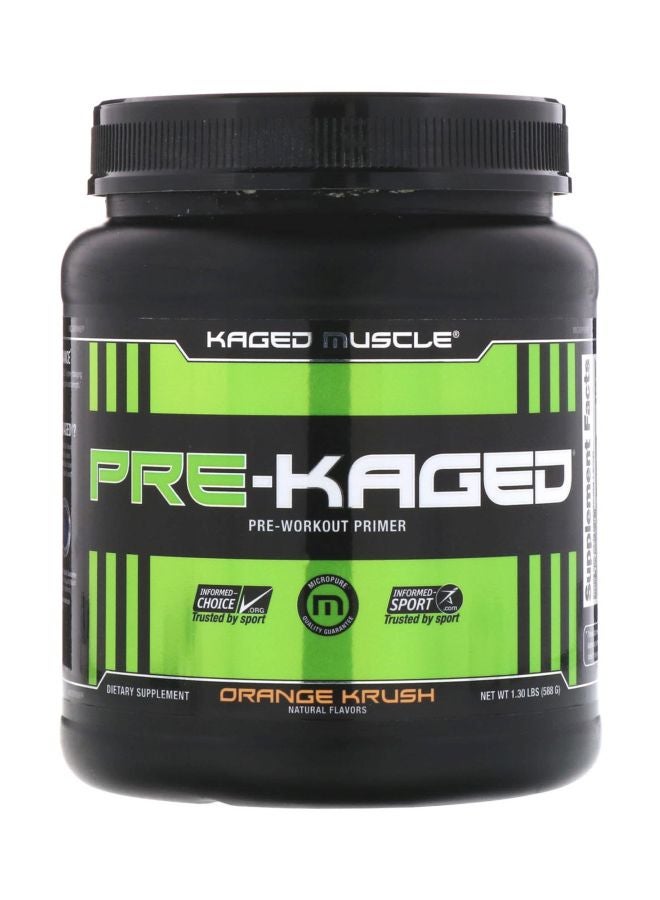 KAGED MUSCLE Pre-Kaged Pre-Workout Primer Dietary Supplement - Orange ...