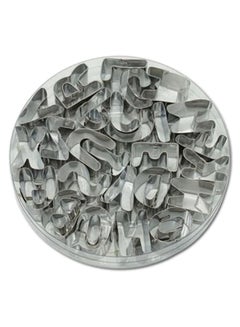 Generic 26-Piece Alphabet Letter Shaped Cookie Cutter Set Silver | Best ...