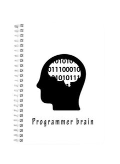 LOWHA Programmer Brain A5 Spiral Bound Notebook Black/White Egypt ...