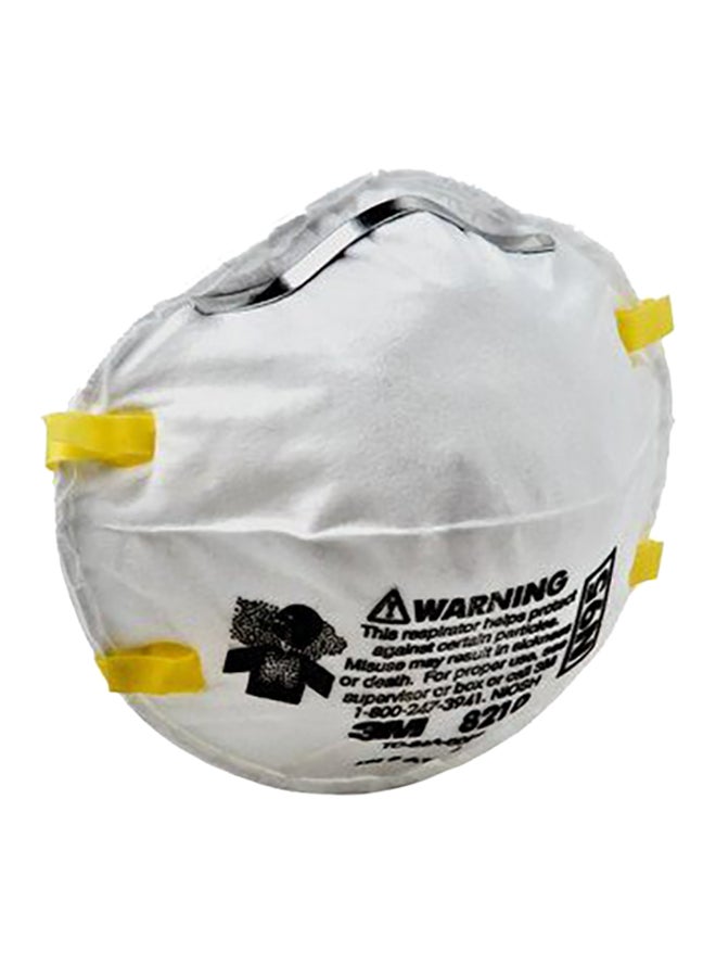 3M 20-Piece 8210, N95 Particulate Respirator Set White | Best Price KSA ...