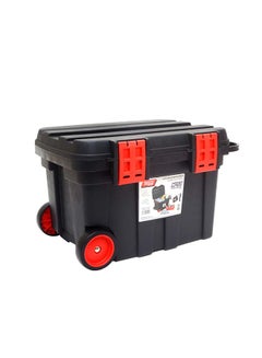 Tayg Portable Rolling Tool Box With Telescopic Handle Black/Red 67.5X47 ...