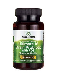 SWANSON Ultimate 16 Strain Probiotic FOS Formula Supplement - 60 Veg ...