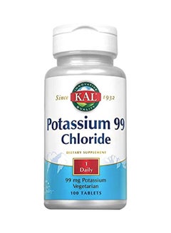 KAL Potassium Chloride Dietary Supplement 99mg - 100 Tablets UAE ...