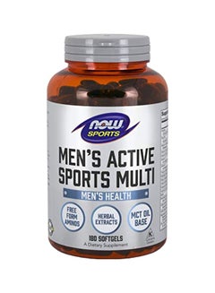 now SPORTS Mens Active Sports Multi Dietary Supplement - 180 Capsules ...
